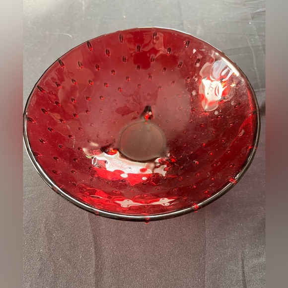 Le Smith | Dining | Vintage L E Smith Footed Ruby Red Footed Dish ...